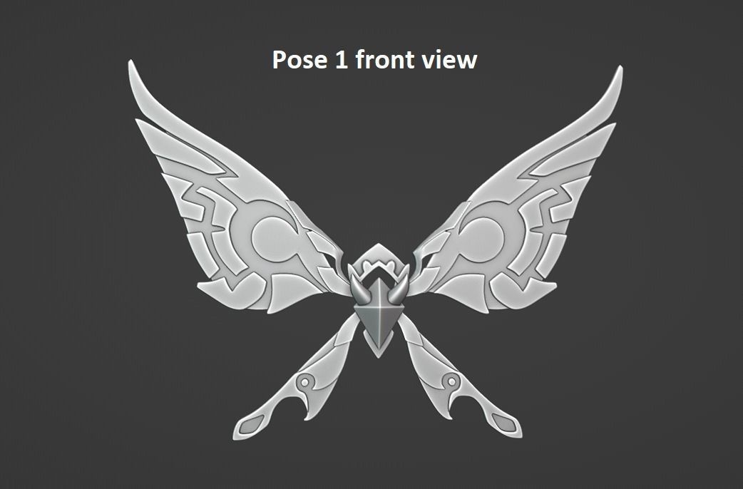 Electro Crystalfly - Genshin Impact Decoration - 3D Print Ready 3D ...