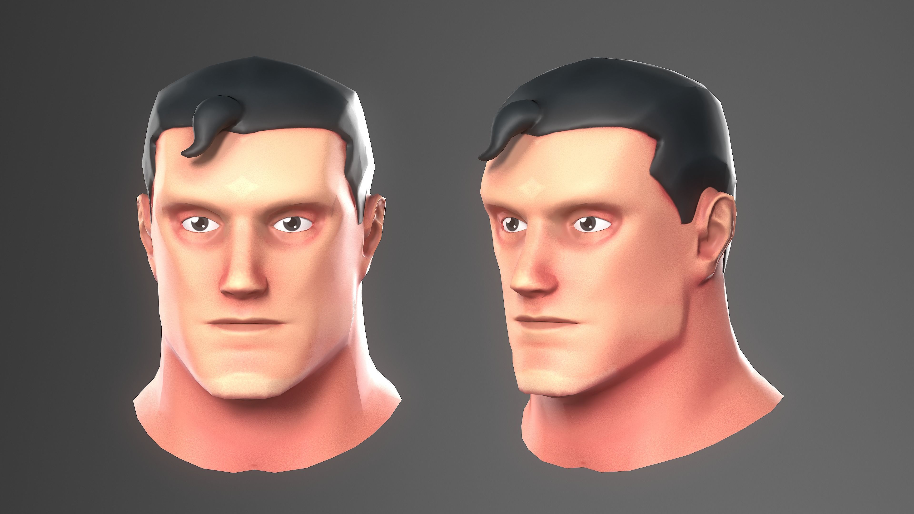 3D model Superman Game Ready VR / AR / low-poly | CGTrader
