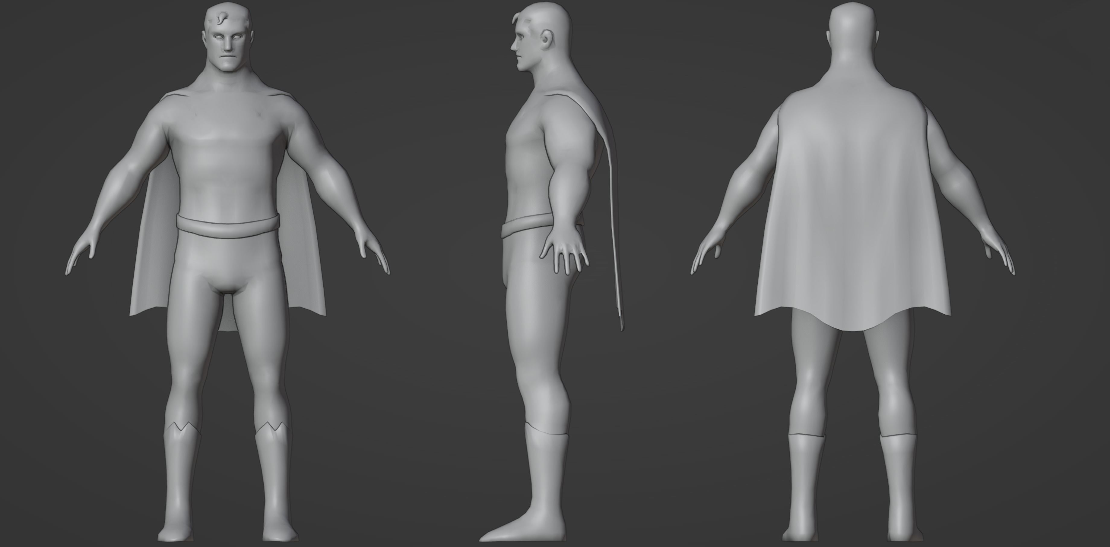 3D model Superman Game Ready VR / AR / low-poly | CGTrader