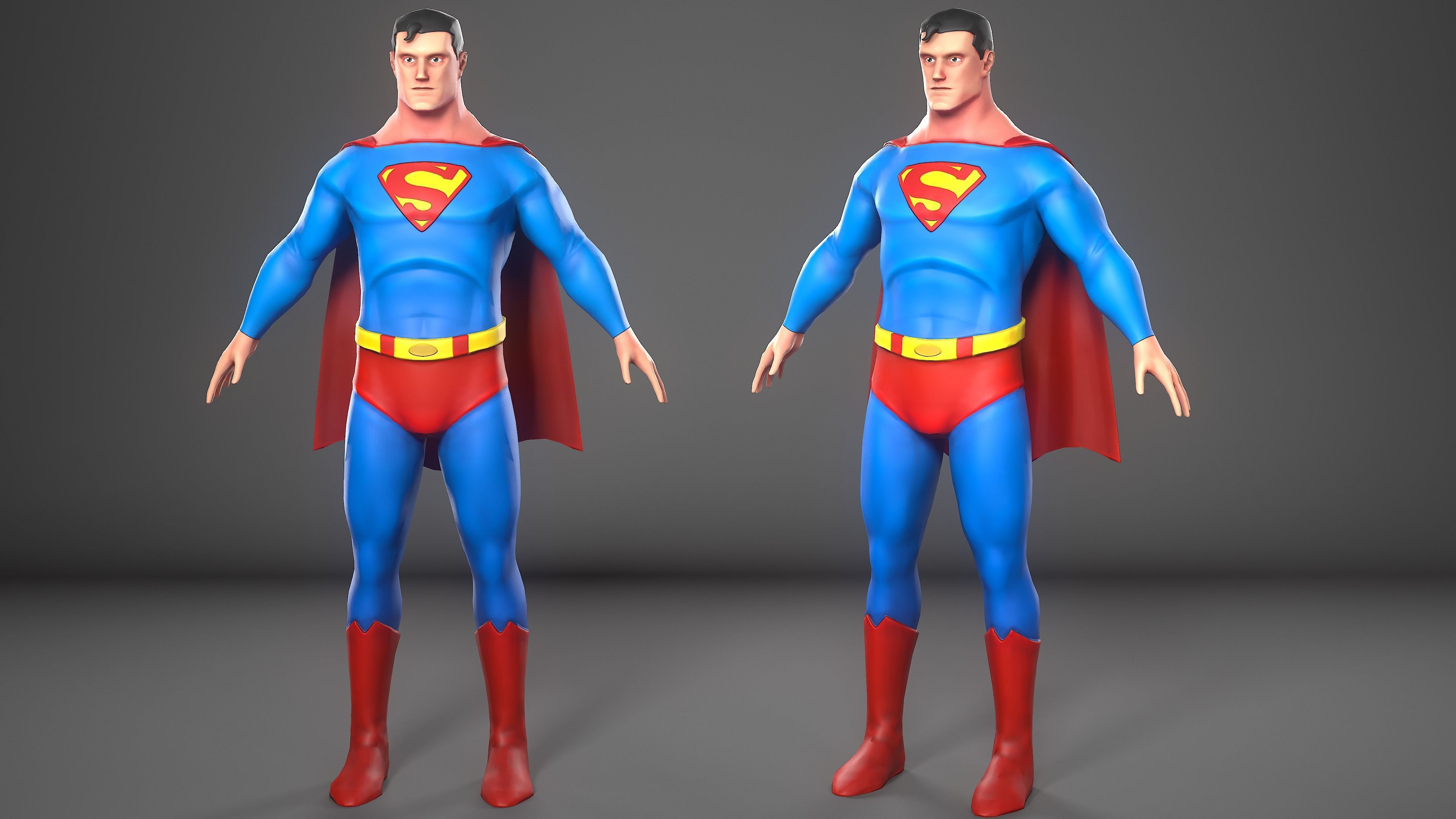 3D model Superman Game Ready VR / AR / low-poly | CGTrader