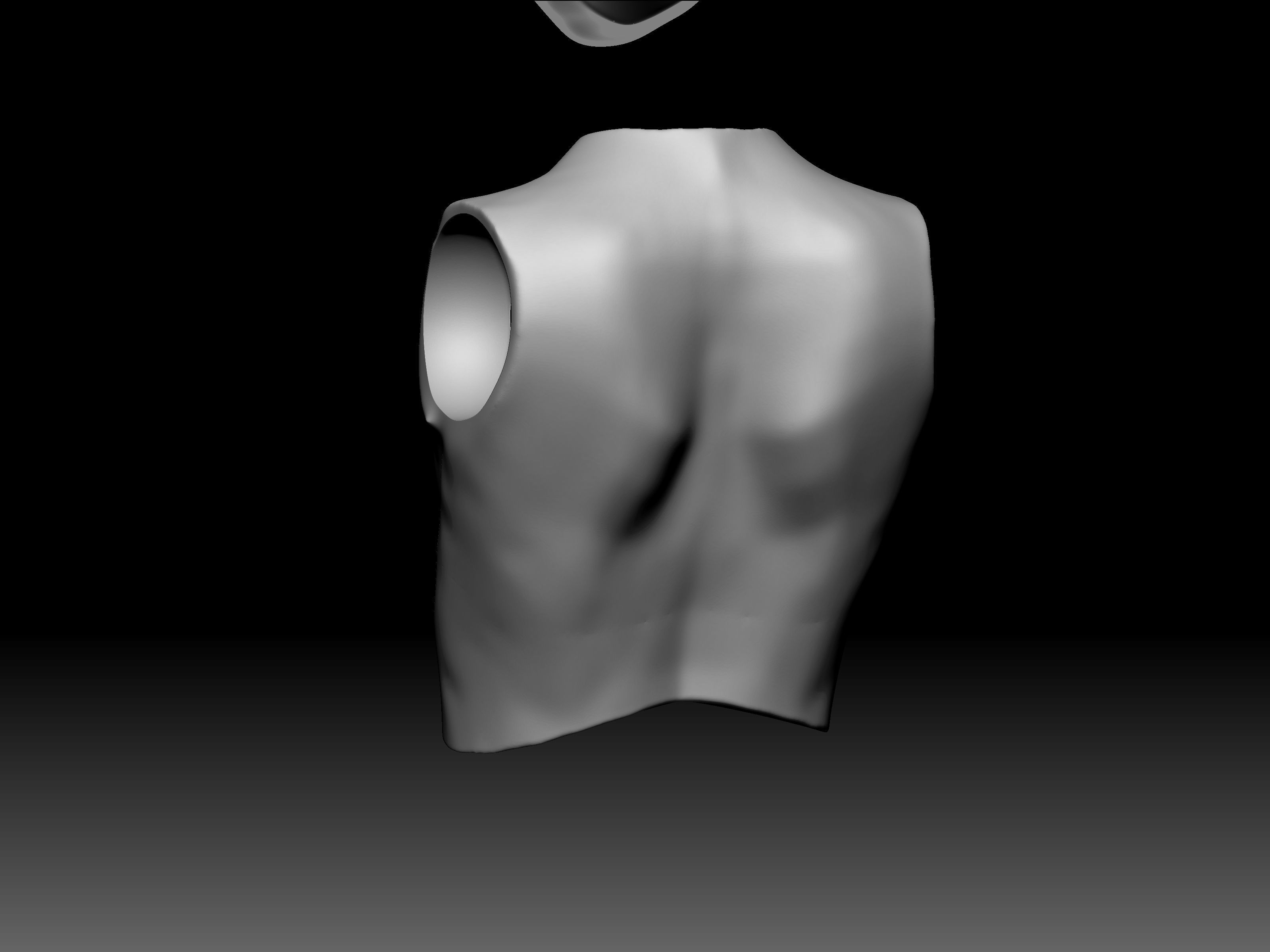 BJD female chest torso part 3D model 3D printable | CGTrader
