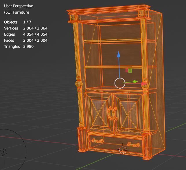 Furniture Library 3D model | CGTrader