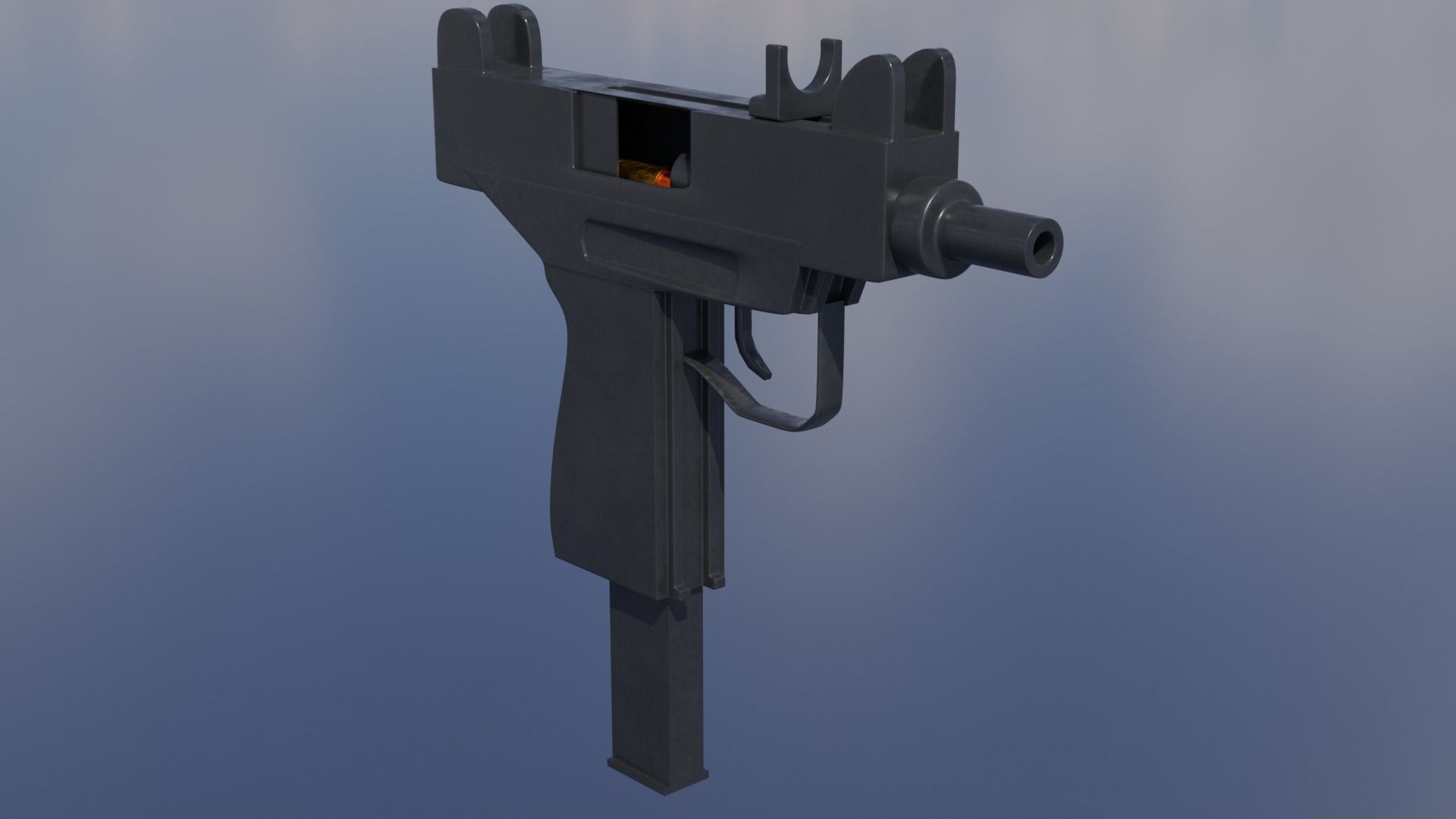 Micro-Uzi free VR / AR / low-poly 3D model rigged | CGTrader