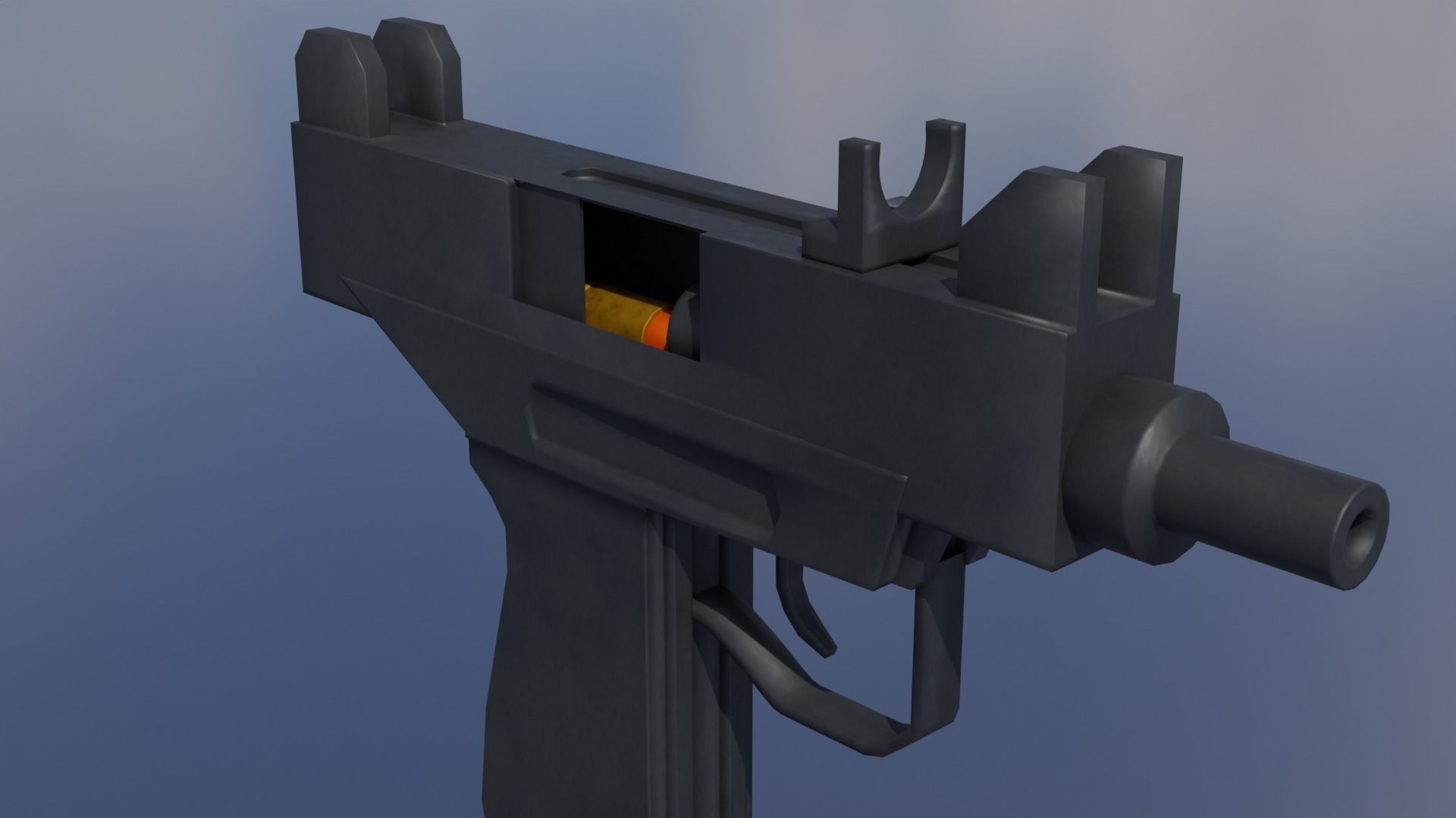 Micro-Uzi free VR / AR / low-poly 3D model rigged | CGTrader