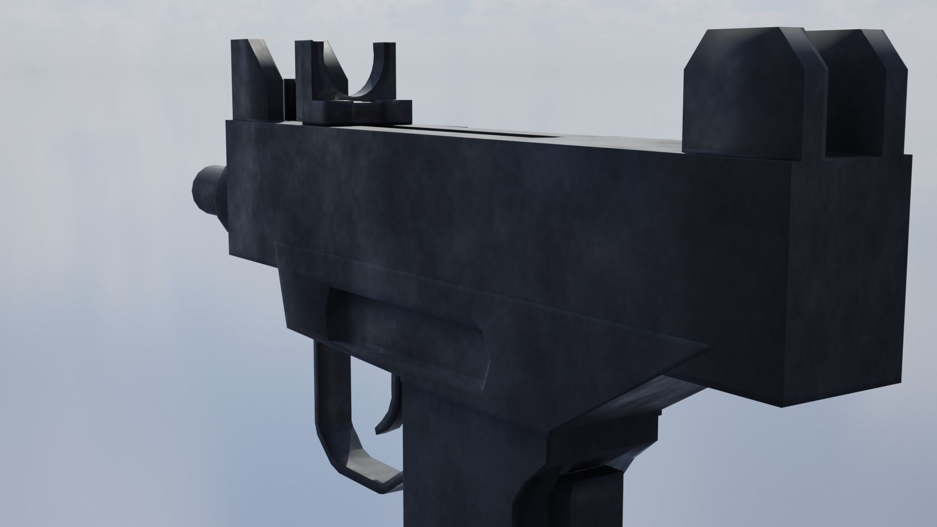 Micro-Uzi free VR / AR / low-poly 3D model rigged | CGTrader
