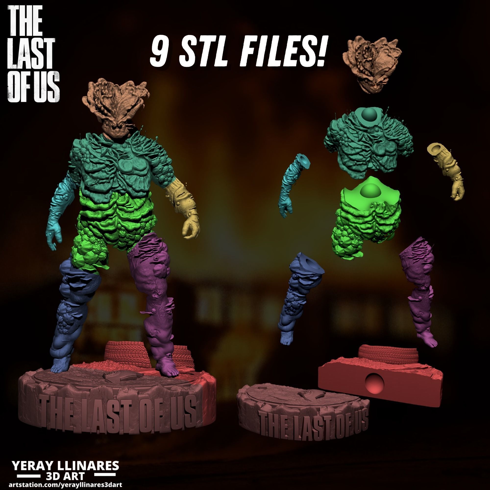 BLOATER FIGURE FROM THE LAST OF US 3D model 3D printable | CGTrader
