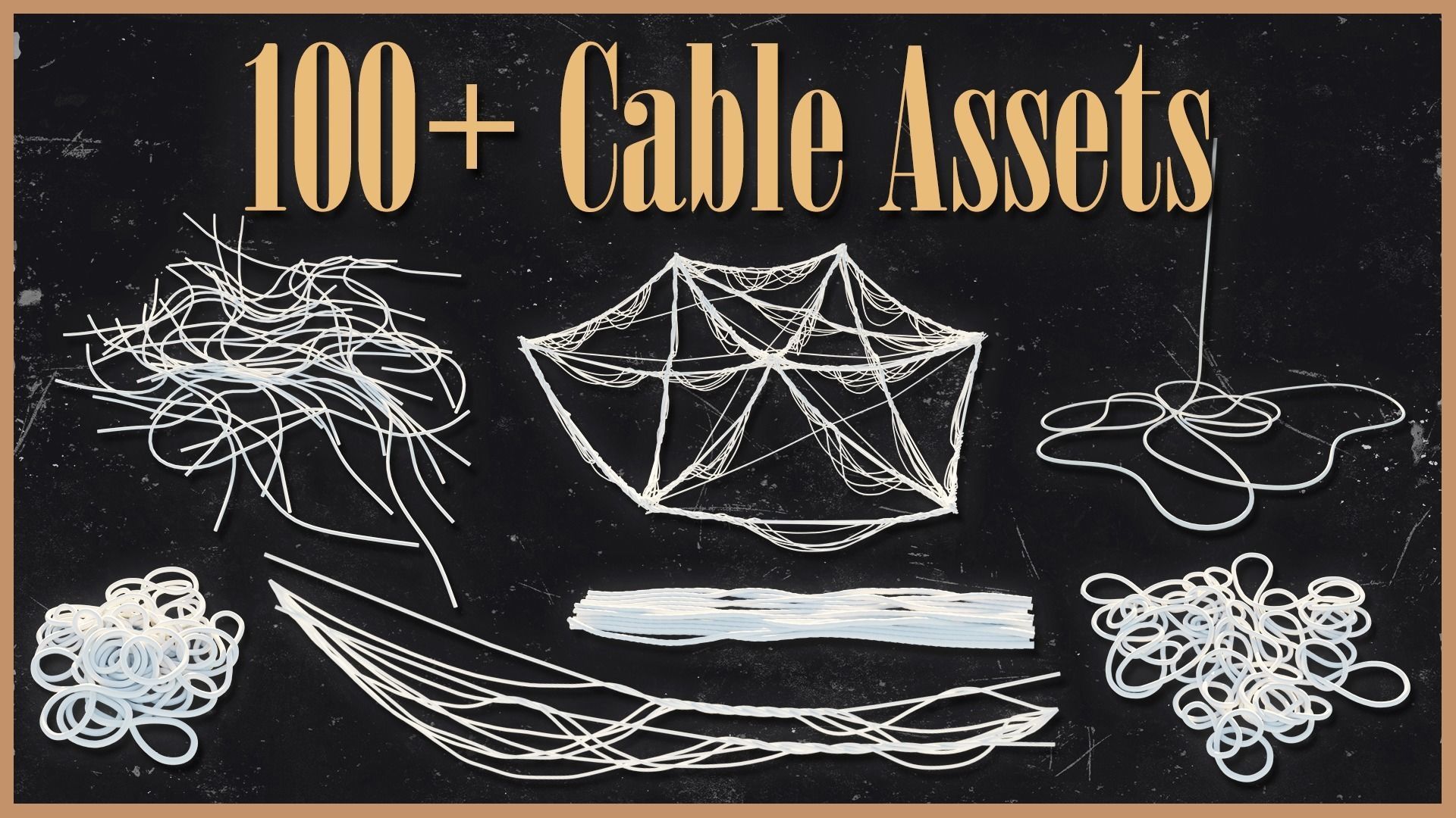3D model Complete Cable Asset Pack VR / AR / low-poly | CGTrader