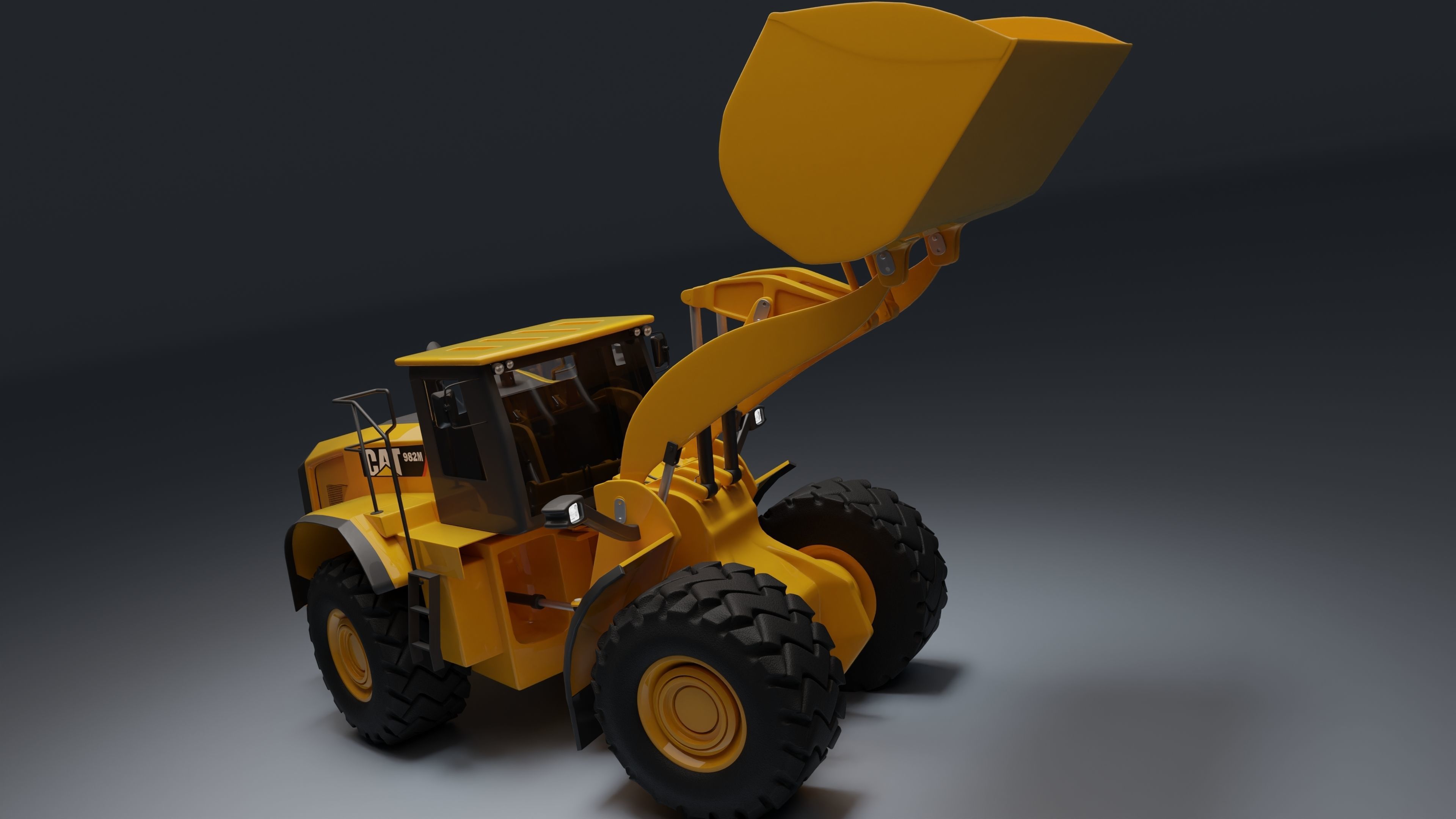 Wheel loader free 3D model | CGTrader