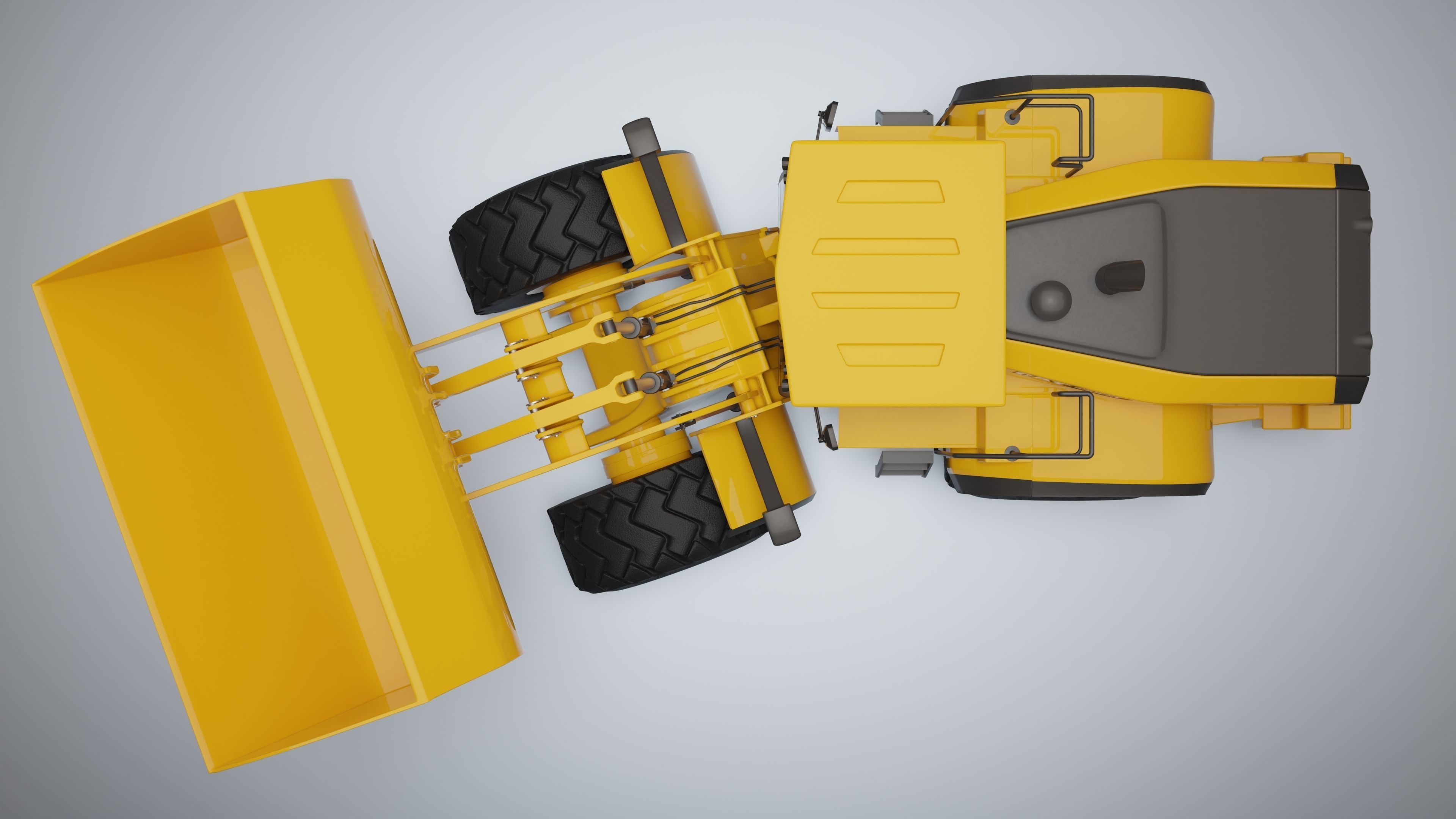 Wheel loader free 3D model | CGTrader
