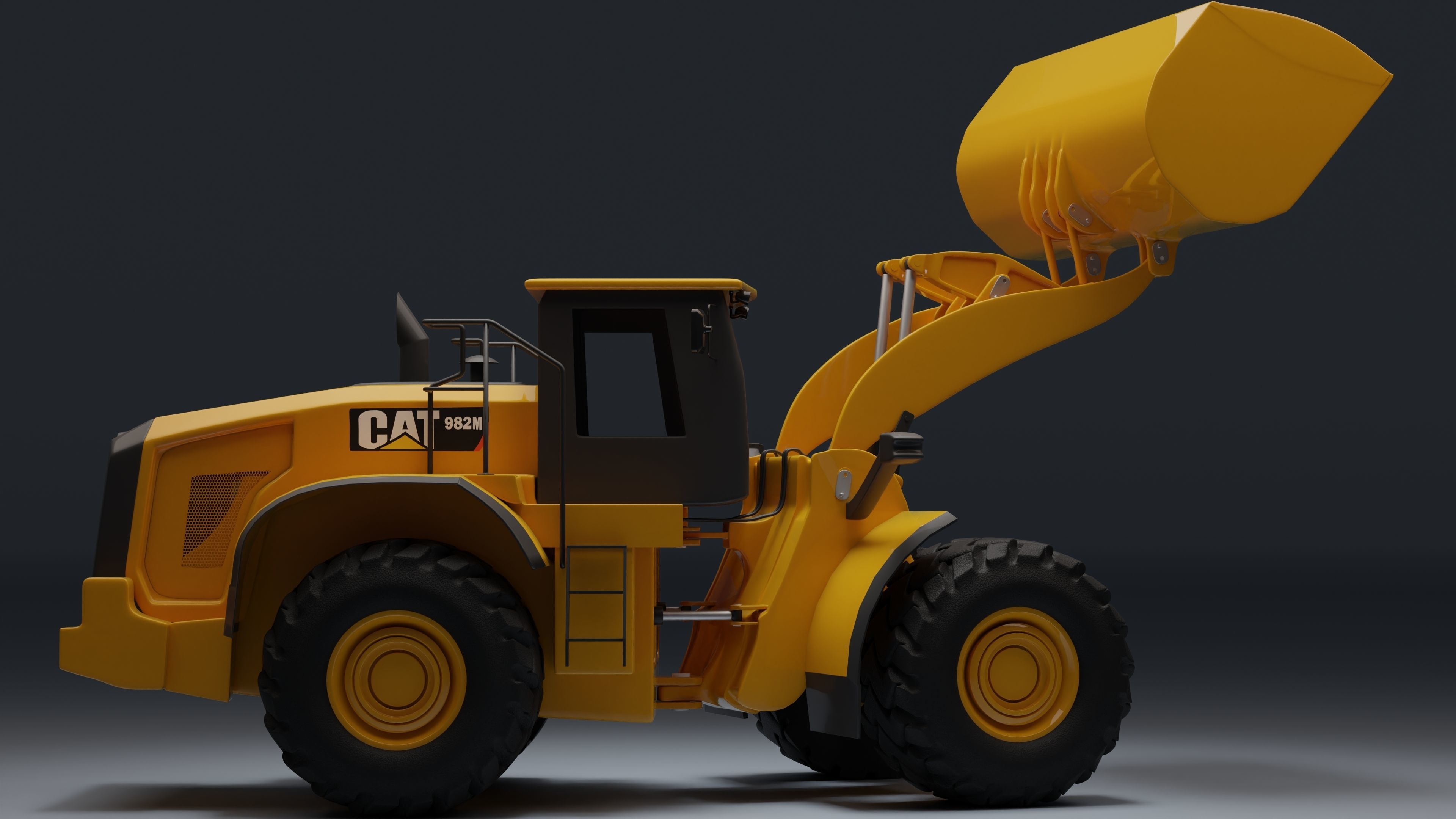 Wheel loader free 3D model | CGTrader