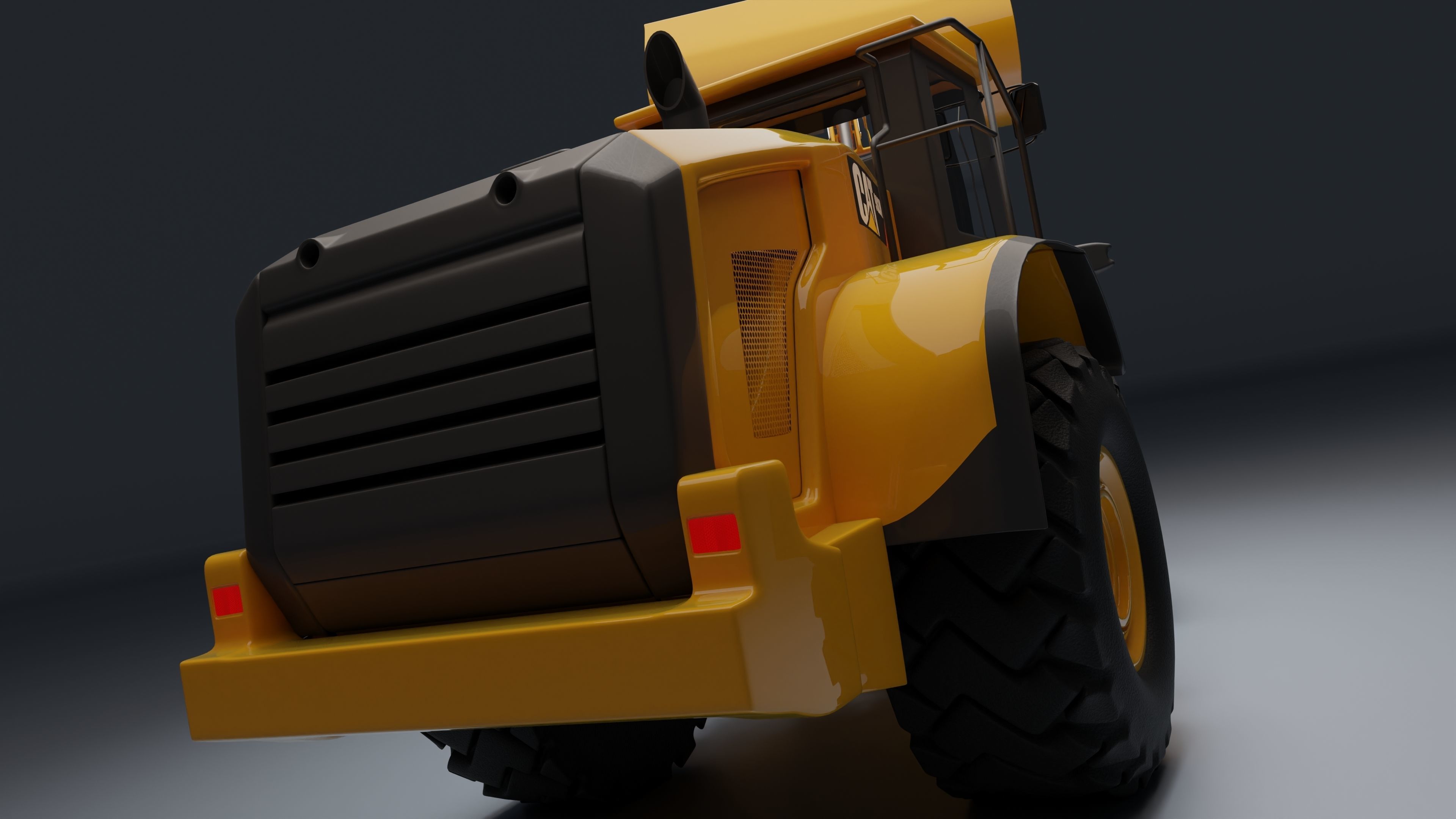 Wheel loader free 3D model | CGTrader