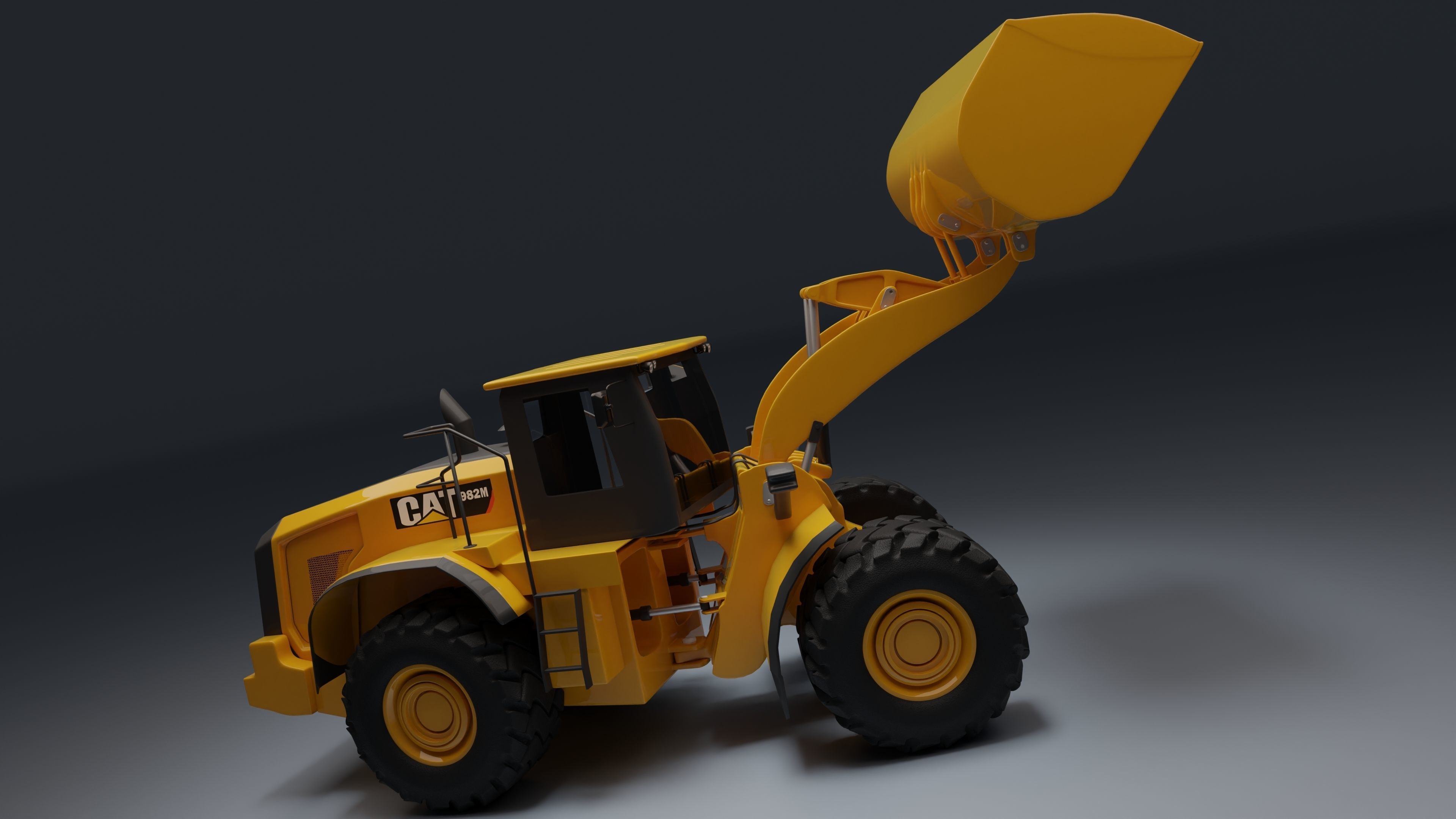 Wheel loader free 3D model | CGTrader