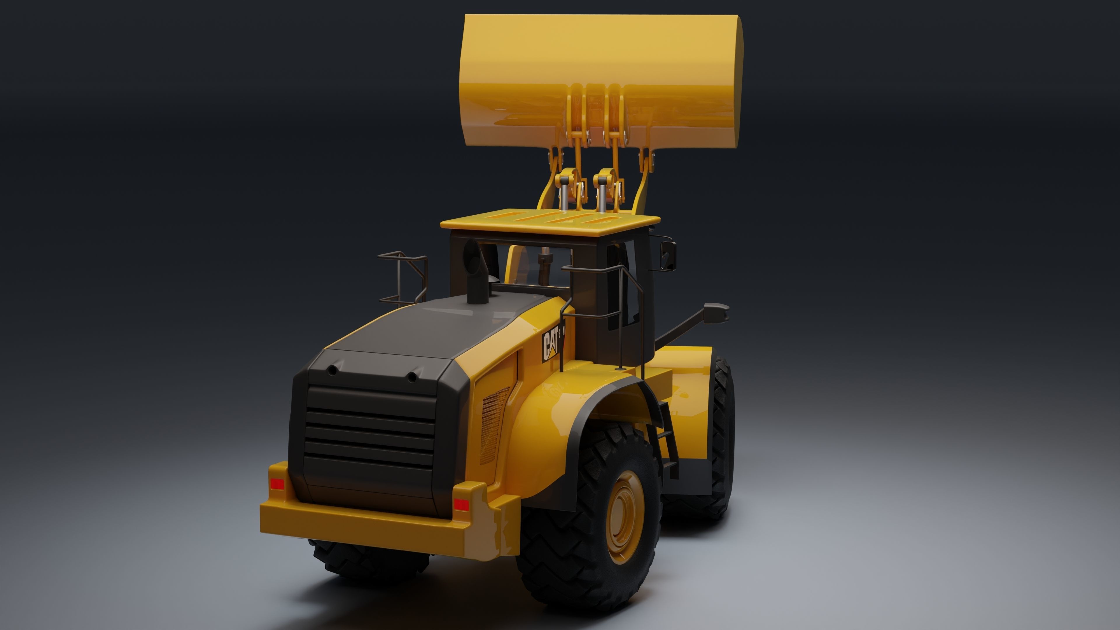 Wheel loader free 3D model | CGTrader