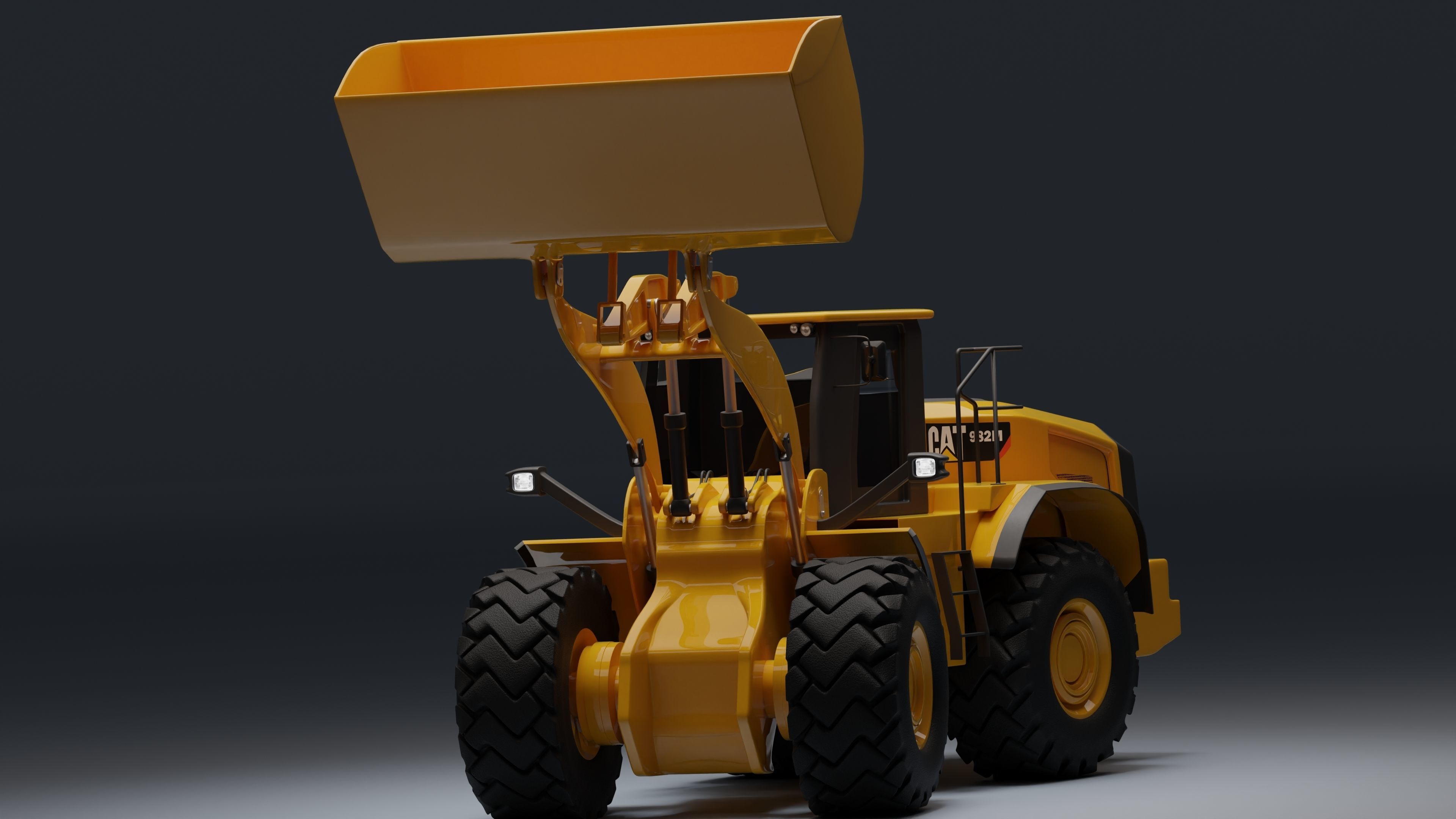 Wheel loader free 3D model | CGTrader