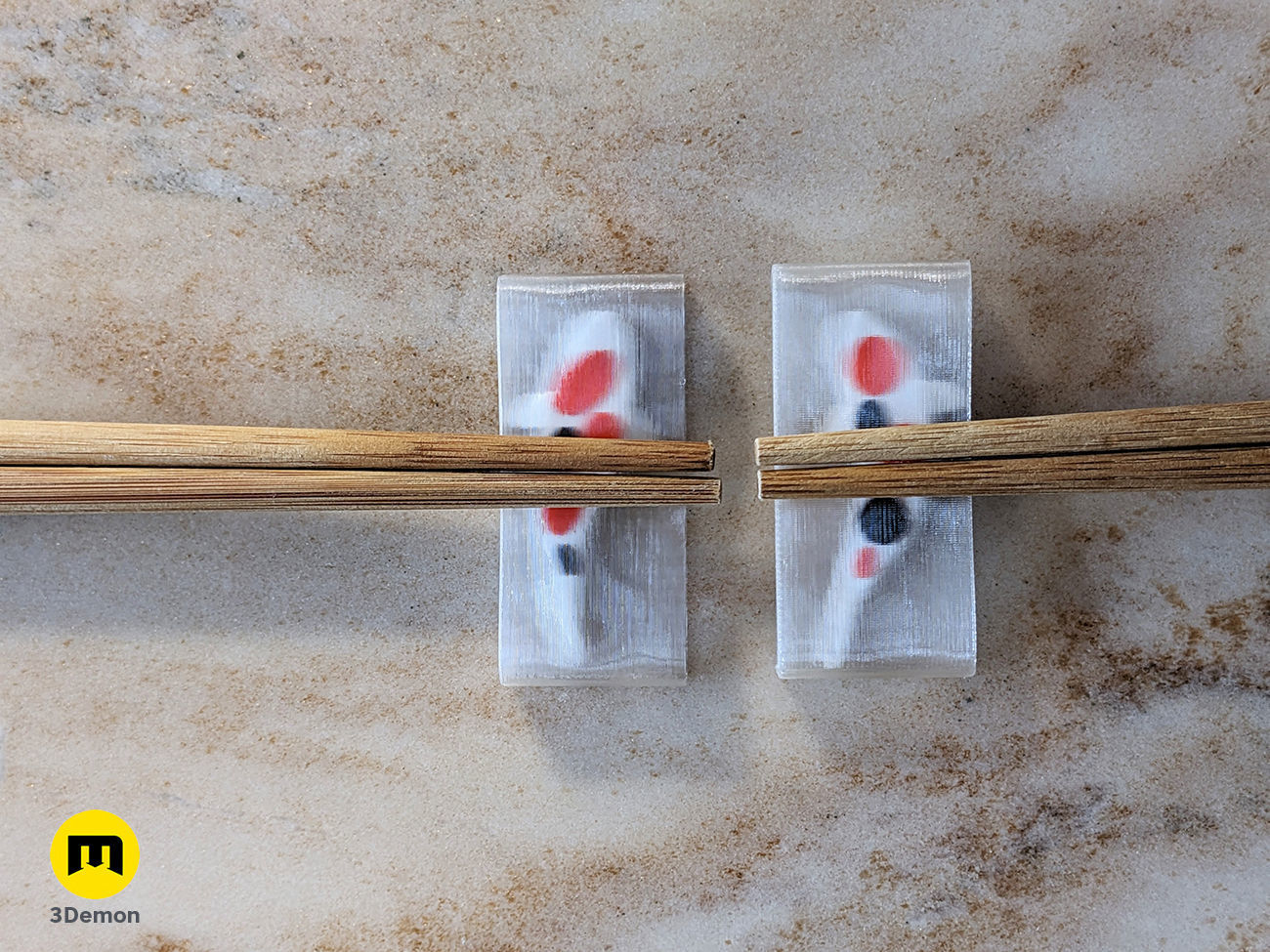 Koi Fish Chopstick Rest free 3D model 3D printable | CGTrader
