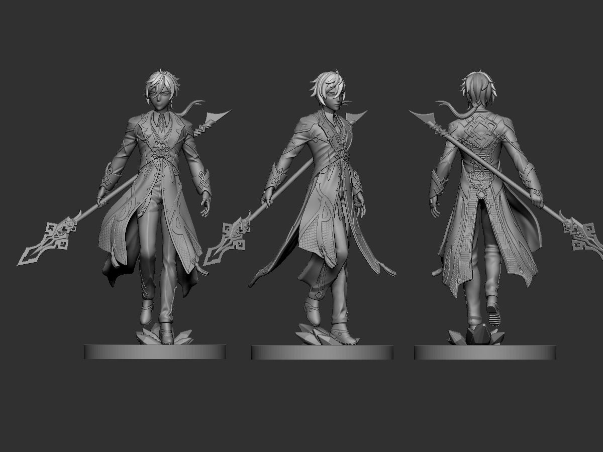 Genshin impact - Zhong li for 3d printing 3D model 3D printable | CGTrader