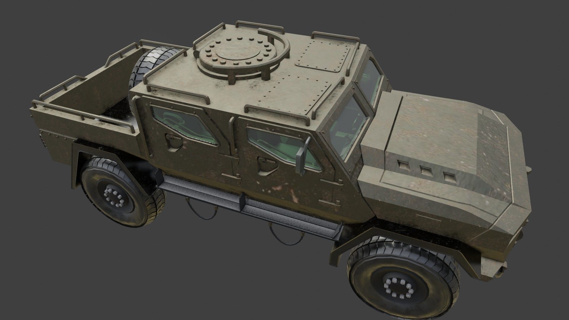 3D model Sisu GTP 4x4 VR / AR / low-poly | CGTrader