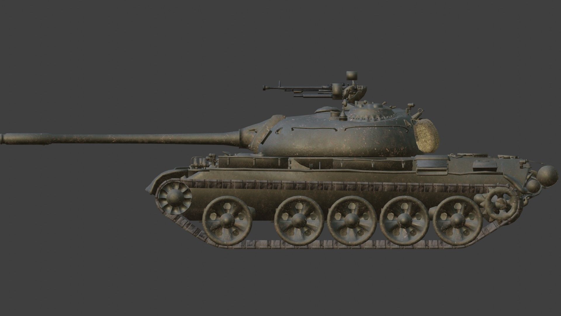 3D model T54 Soviet Tank VR / AR / low-poly | CGTrader