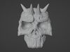 3D Sculpt Golden Demon Skull 3D model | CGTrader