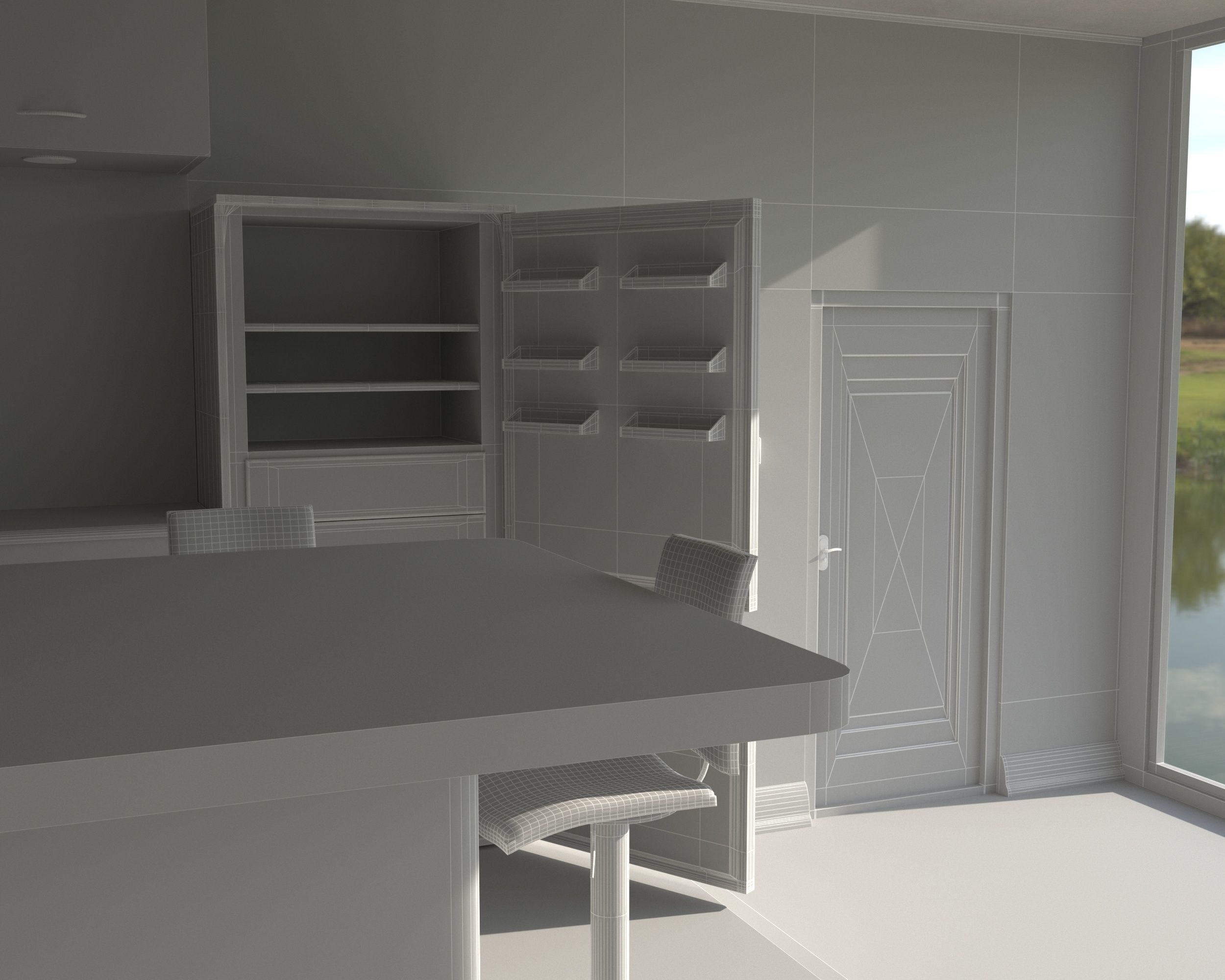 Interior Of A Small Apartment House 3D model | CGTrader