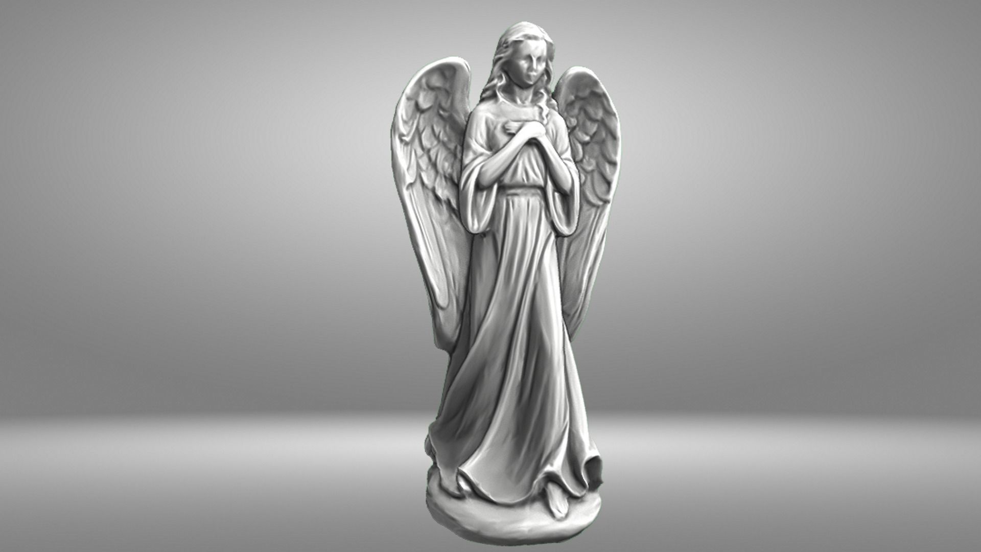 Angel Statue 3D model 3D printable | CGTrader