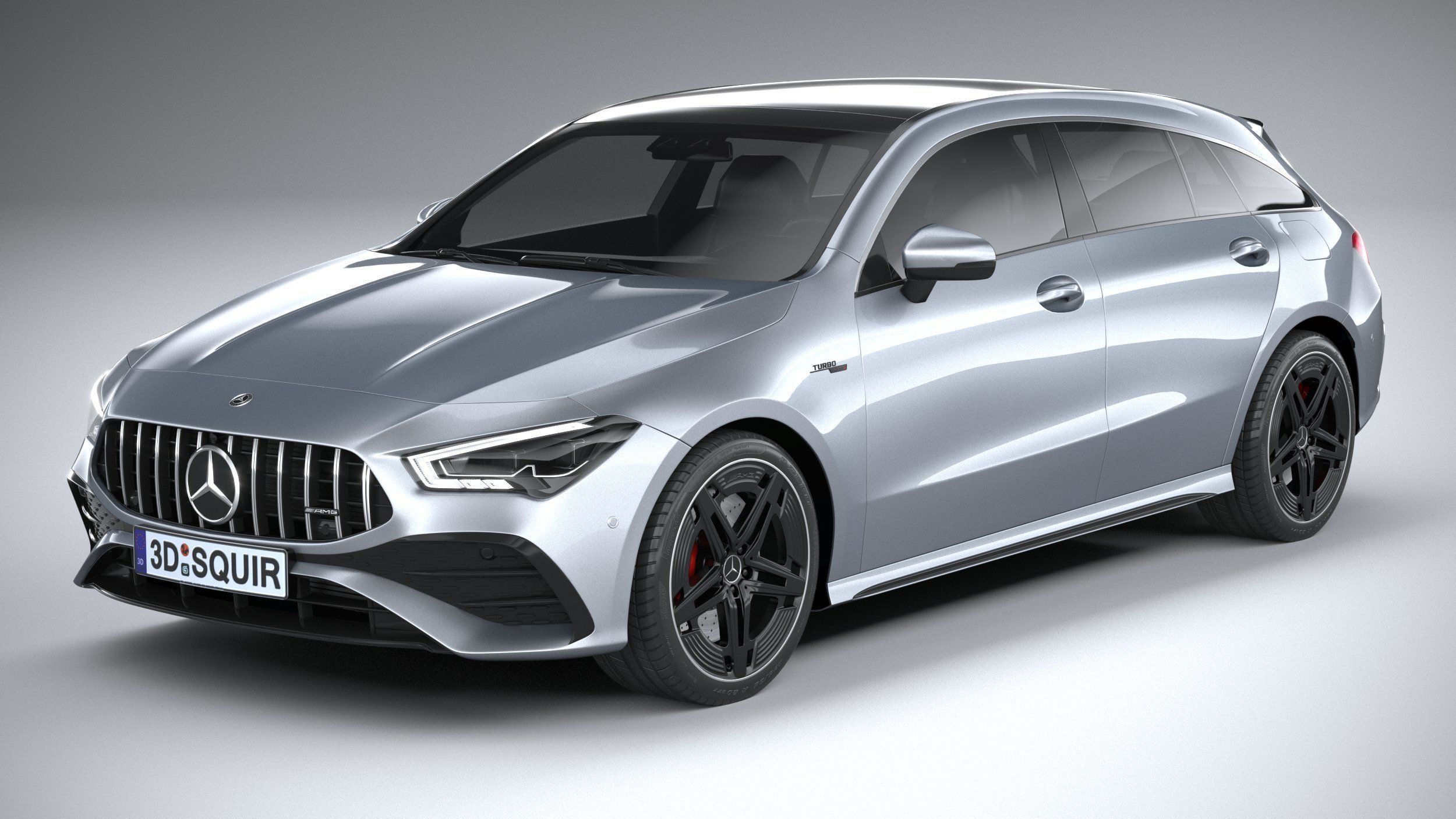 Mercedes-Benz CLA35 AMG Shooting Brake 2024 3D model | CGTrader