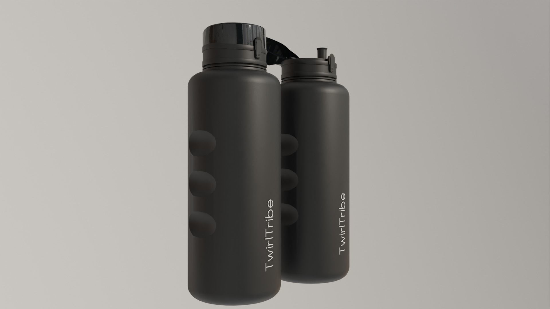 3D model Black Diamond Plastic Water Bottle Minimalistic 3D Asset VR ...