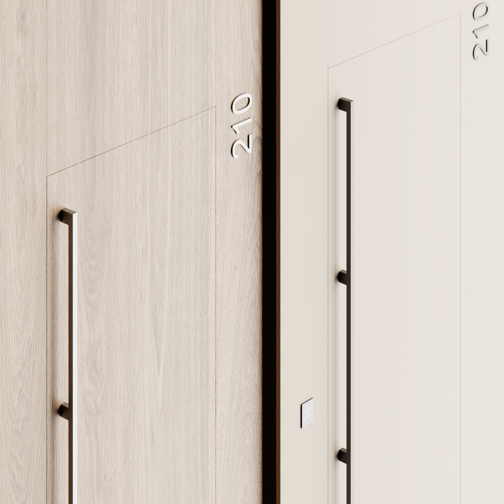 Wall panel with door 014 3D model | CGTrader