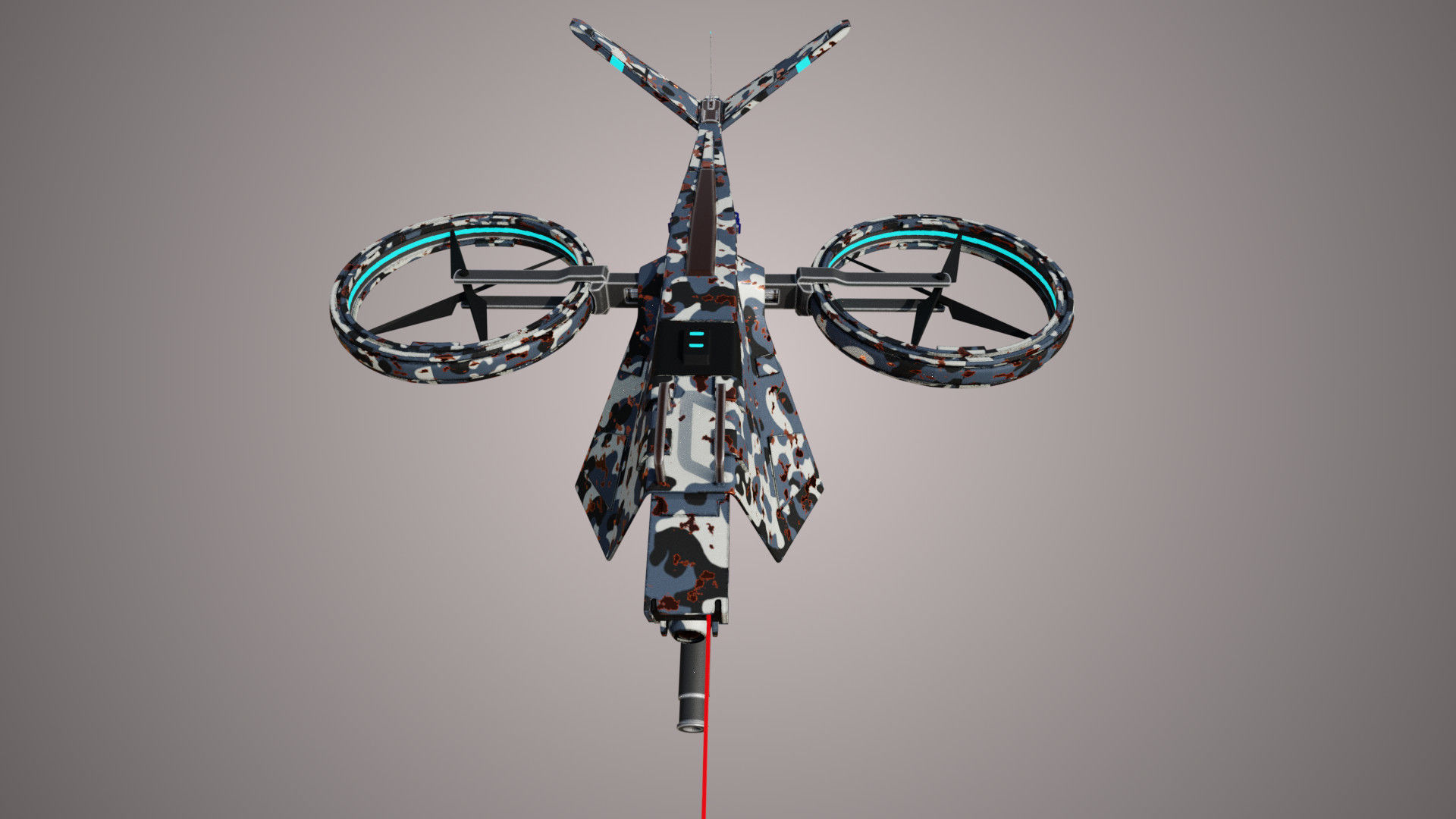 3D model Military Hover Drone VR / AR / low-poly | CGTrader