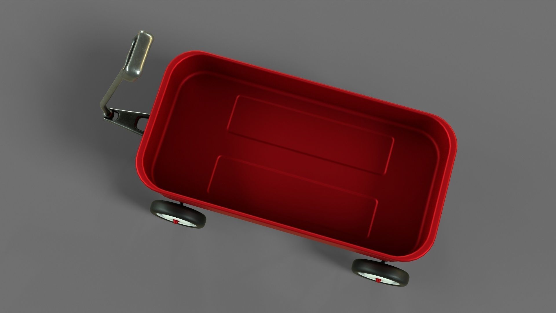 3D model Red Wagon VR / AR / low-poly | CGTrader