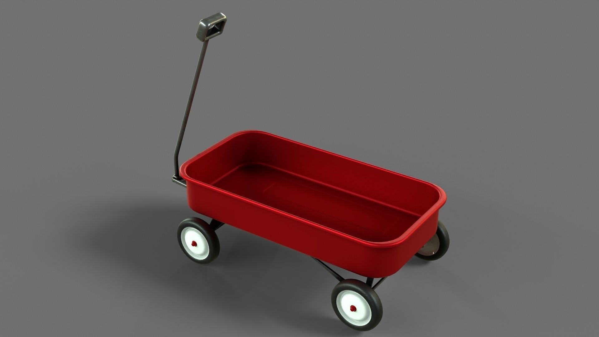 3D model Red Wagon VR / AR / low-poly | CGTrader