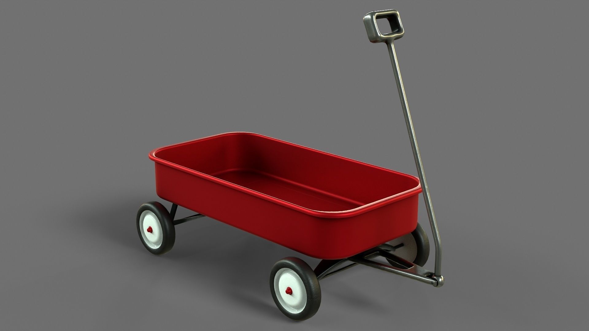 3D model Red Wagon VR / AR / low-poly | CGTrader