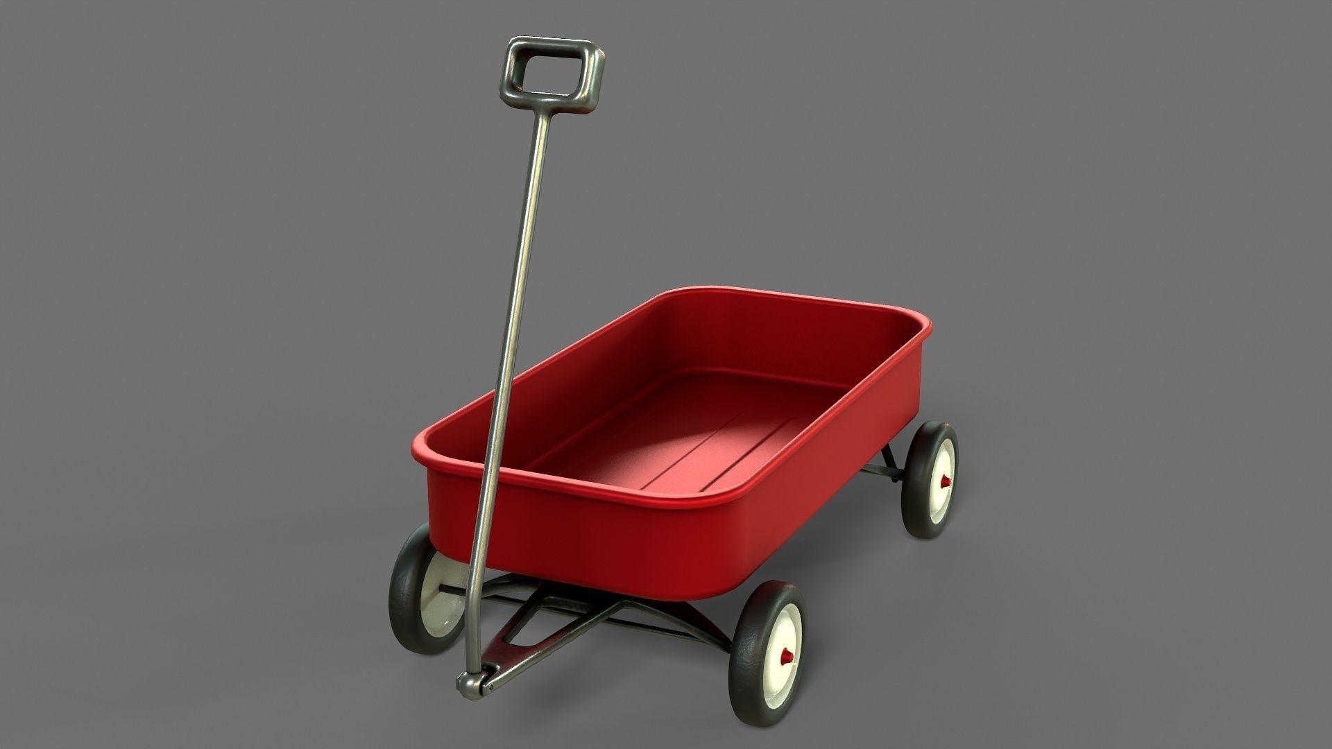3D model Red Wagon VR / AR / low-poly | CGTrader