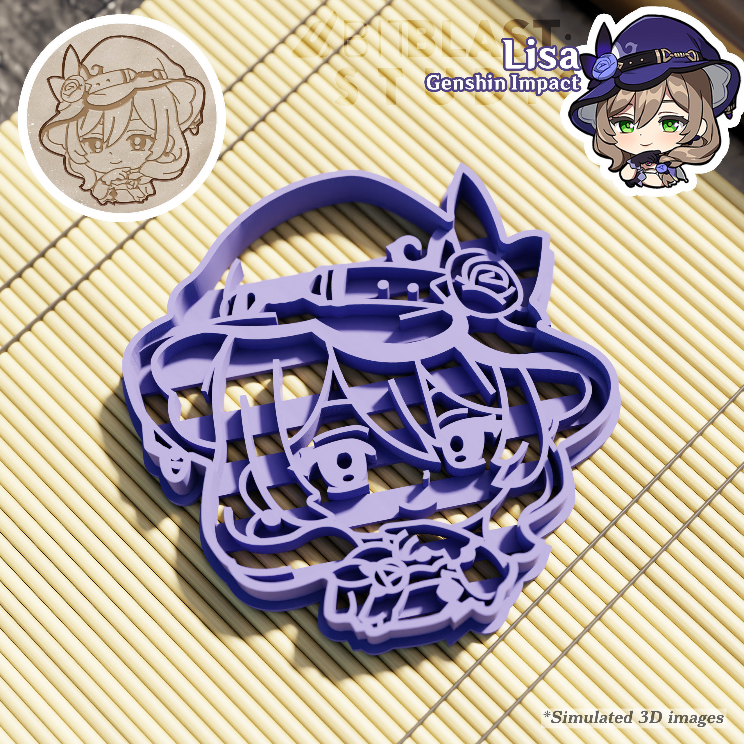 Genshin Impact Cookie Cutters Pack 3 3D model 3D printable | CGTrader