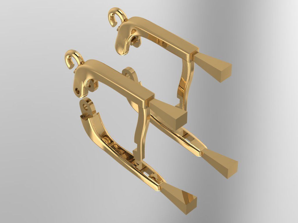 hinge and Lock 3D model 3D printable | CGTrader