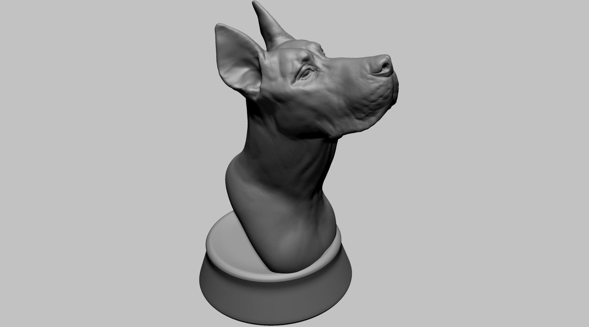 Dog Bust Printable A 3D model 3D printable | CGTrader