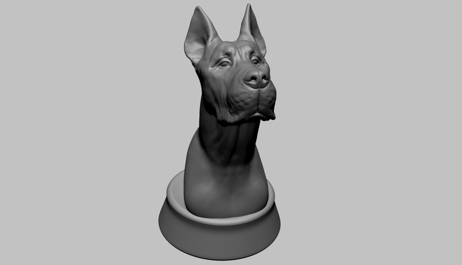 Dog Bust Printable A 3D model 3D printable | CGTrader