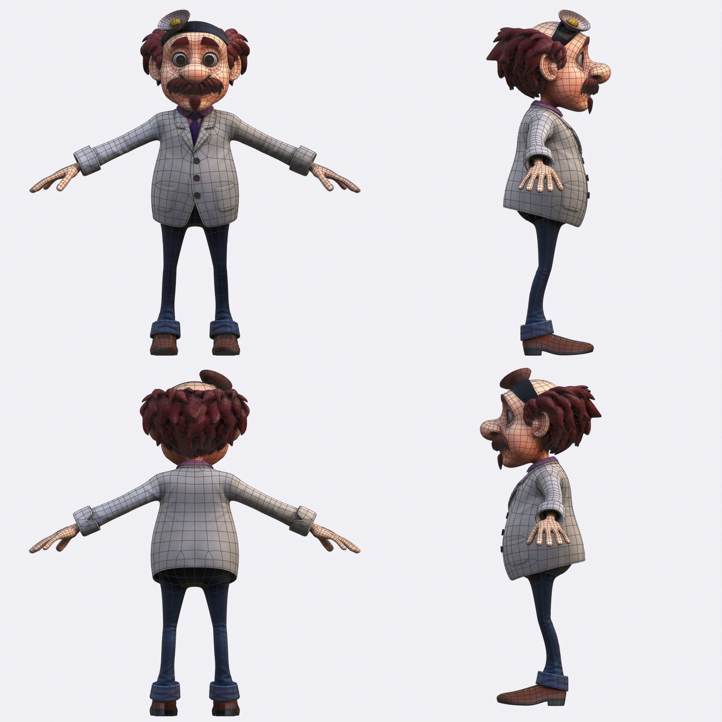 3D model 7 Cute Cartoon Characters Expertly Crafted 3D Models ...