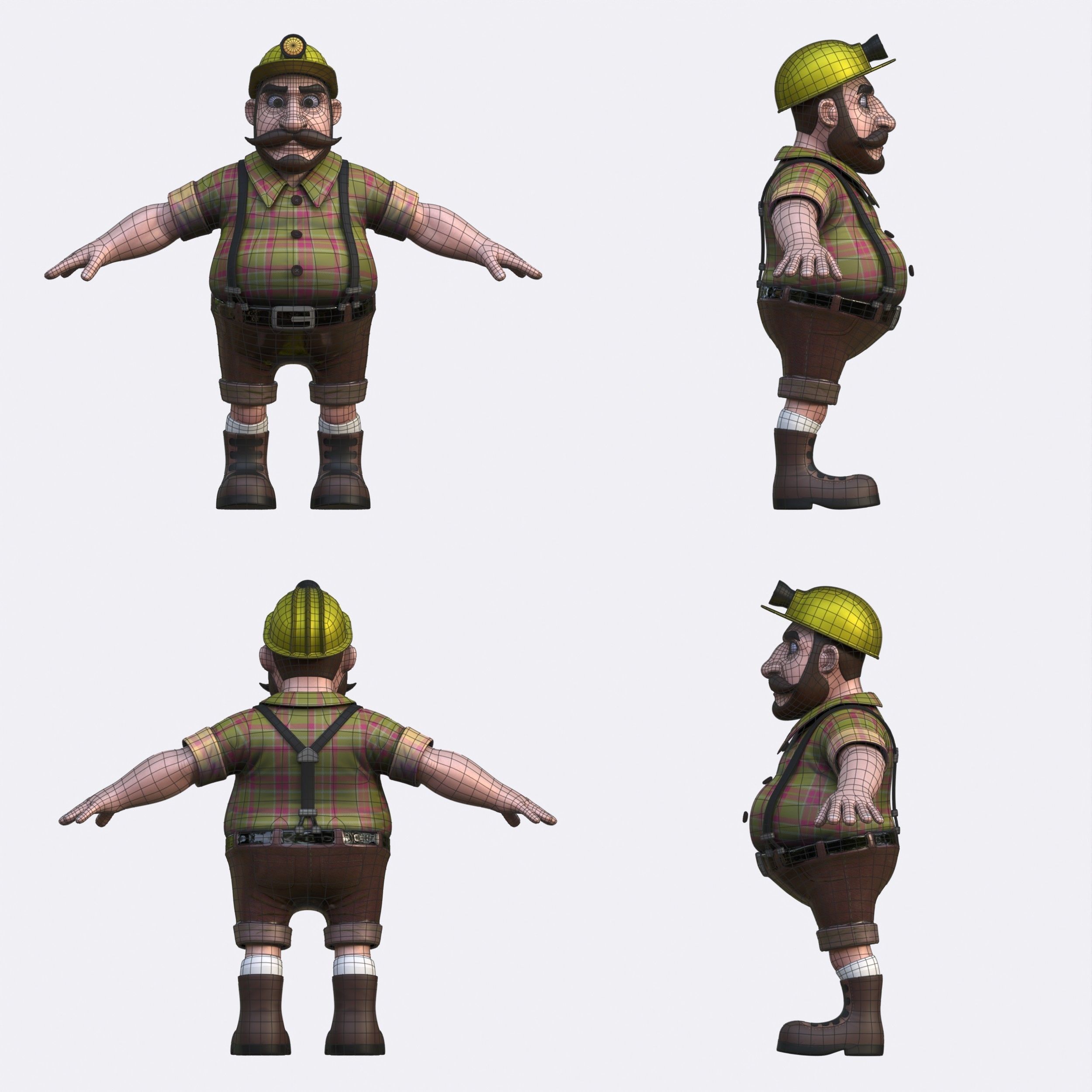 3D model 7 Cute Cartoon Characters Expertly Crafted 3D Models ...