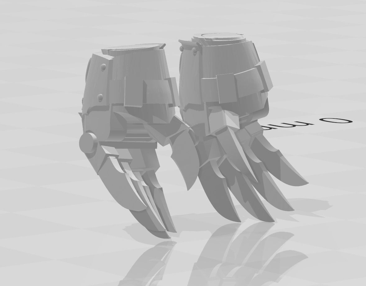 Custodes solarite talons 3D model | CGTrader