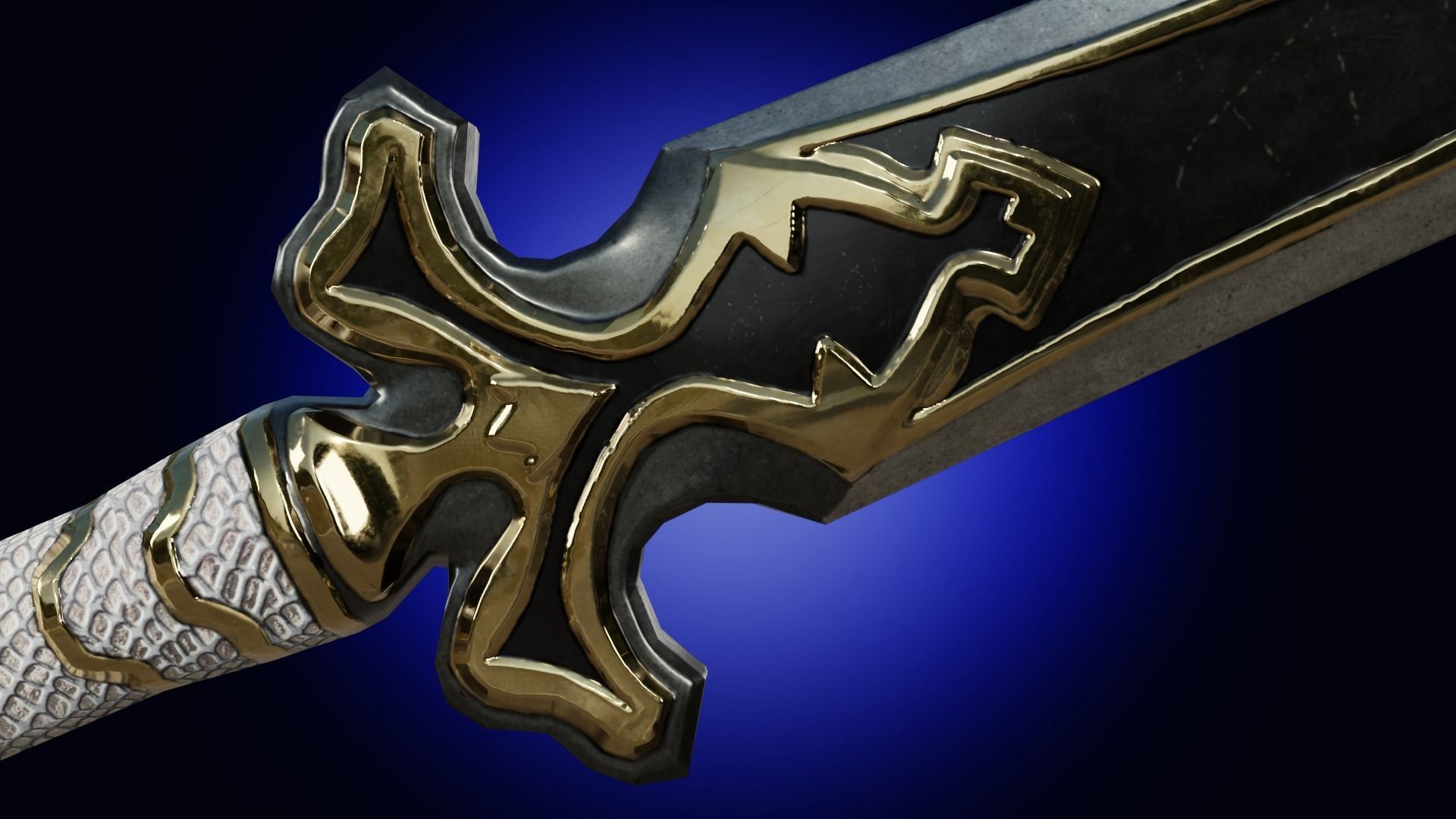 3D model Weapon fantasy anime longsword sword VR / AR / low-poly | CGTrader