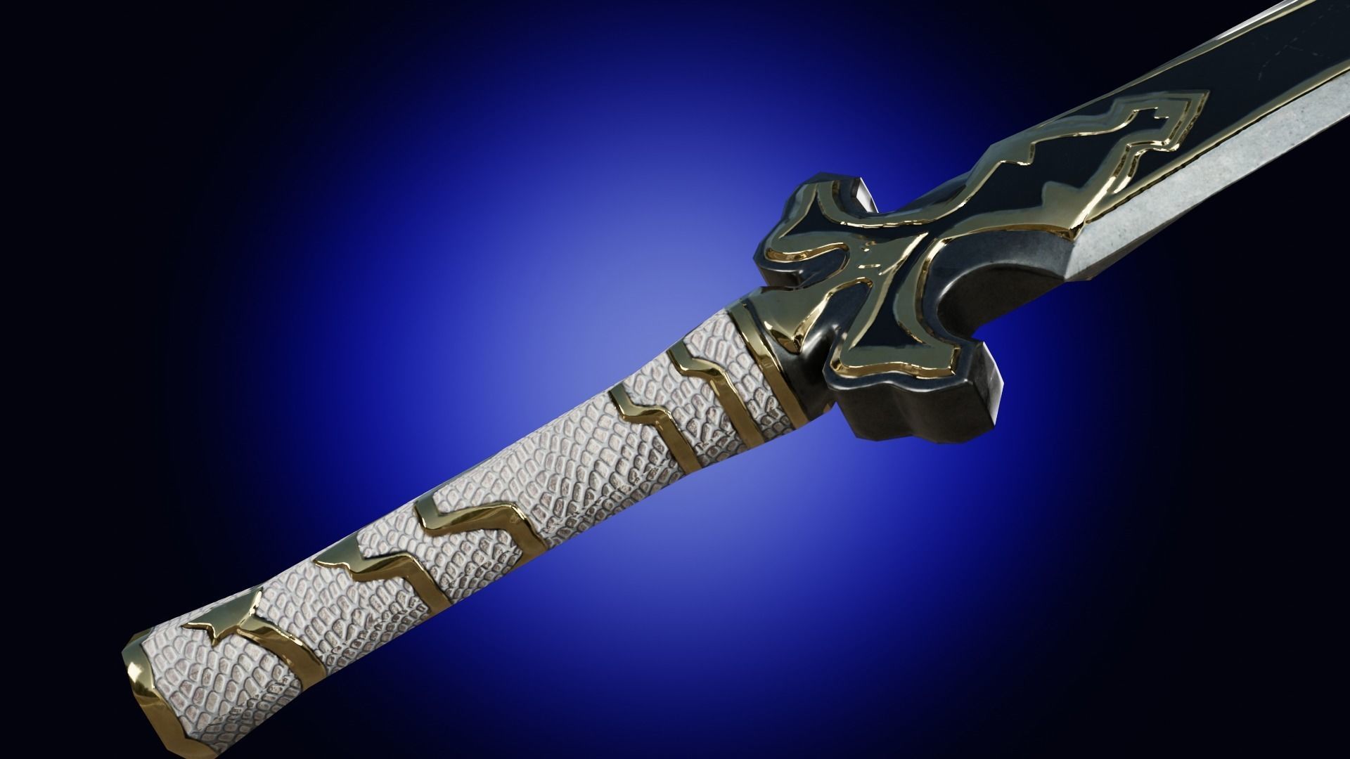 3D model Weapon fantasy anime longsword sword VR / AR / low-poly | CGTrader