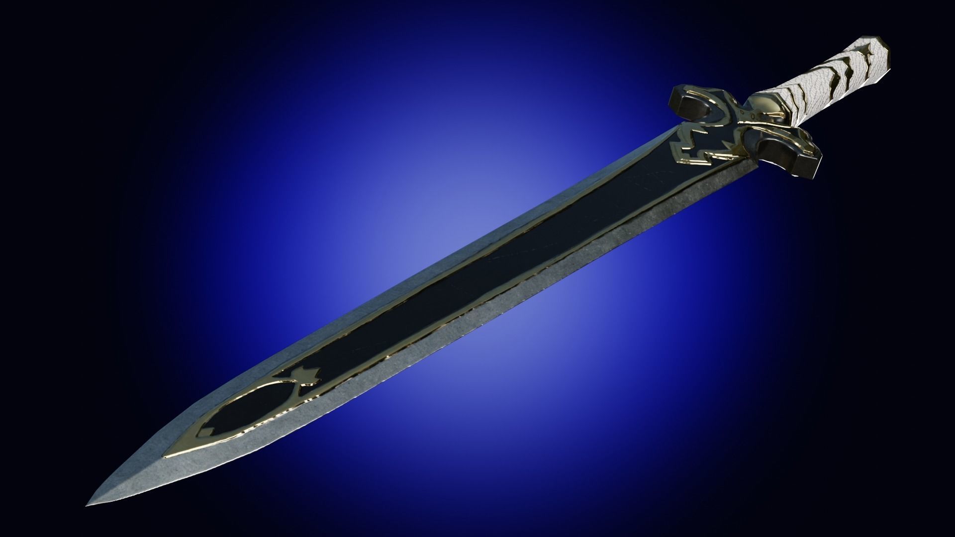 3D model Weapon fantasy anime longsword sword VR / AR / low-poly | CGTrader