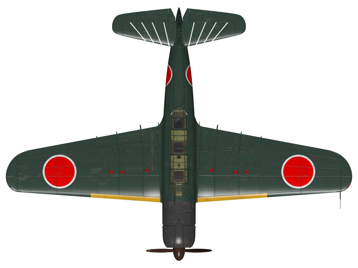 Nakajima B6N1 Tenzan Type11 3D model | CGTrader