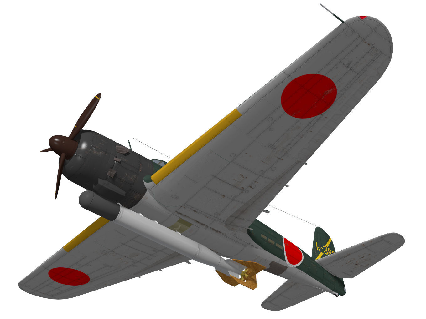 Nakajima B6N2 Tenzan Type12 3D model | CGTrader