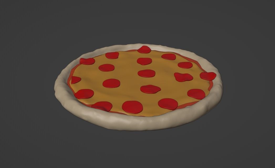 Pizza Model Realistic pepperoni 3D model rigged | CGTrader