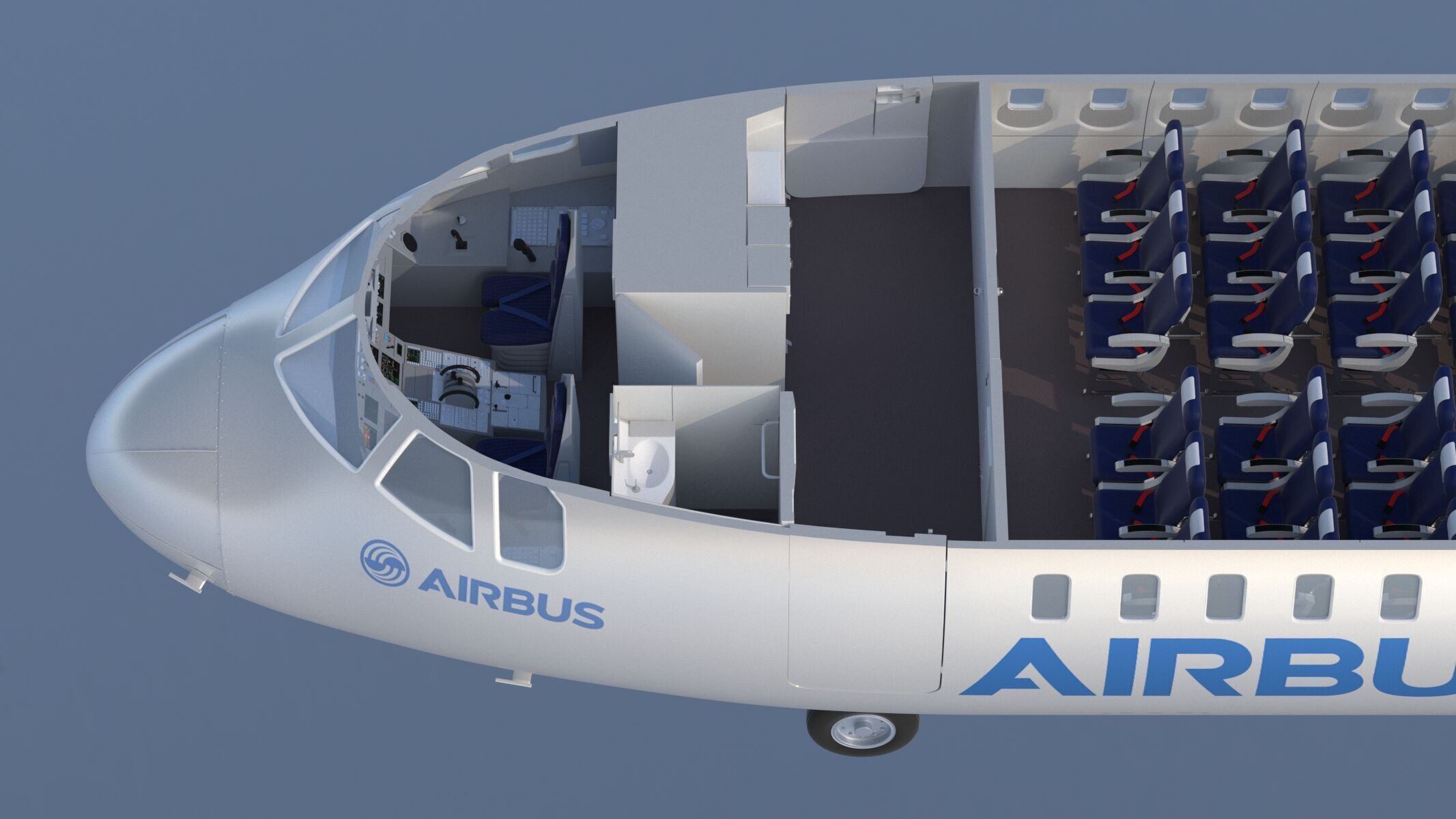 Airbus A320 Commercial Jet with Cockpit and Interiror 3D model | CGTrader