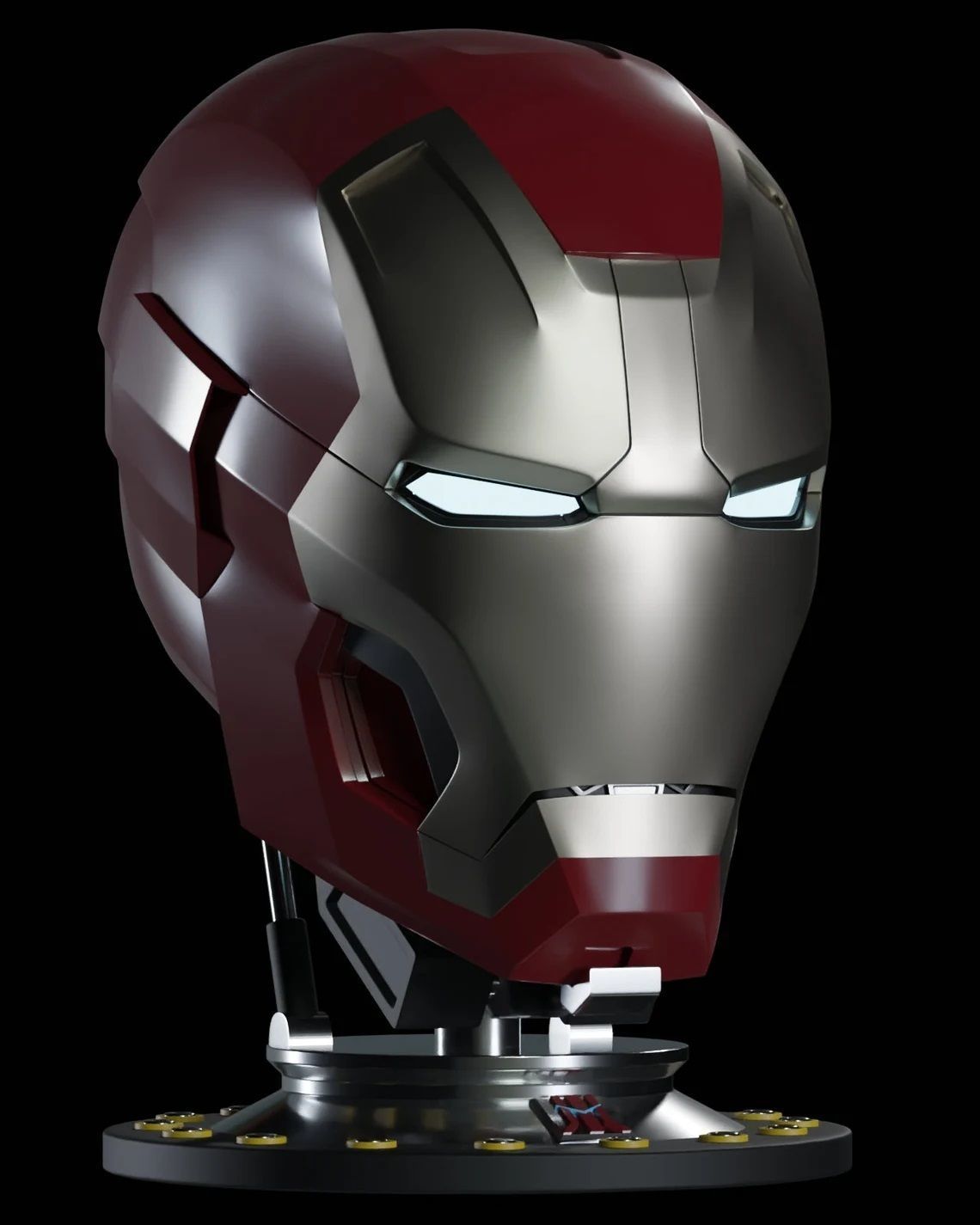 Iron Man Helmet Stand 3D model 3D printable | CGTrader