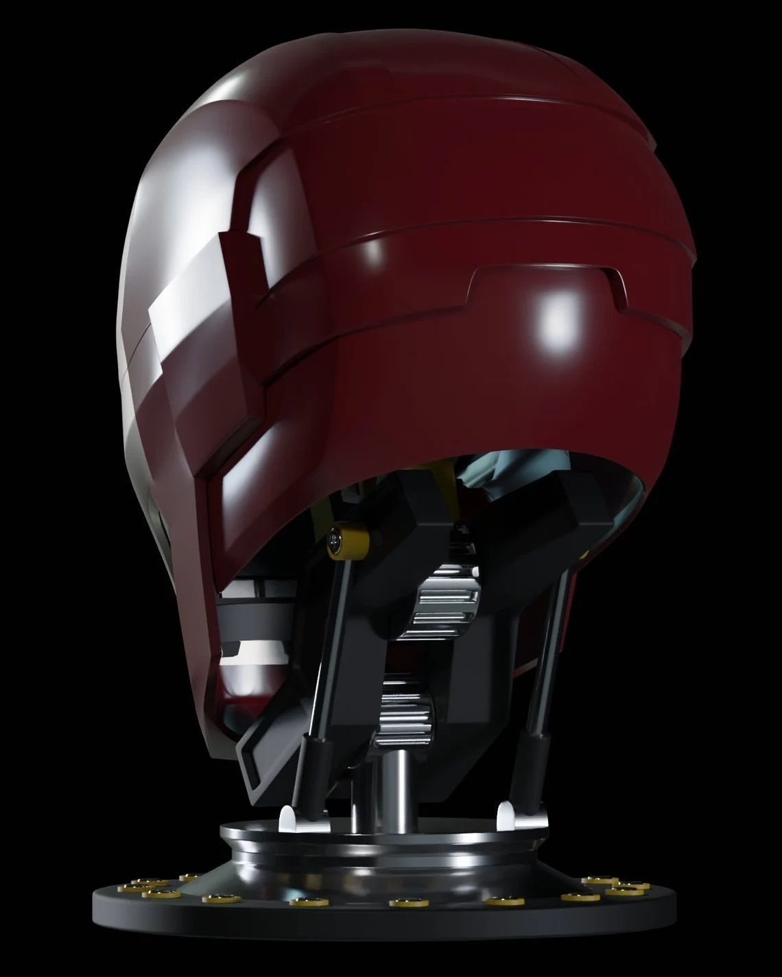 Iron Man Helmet Stand 3D model 3D printable | CGTrader
