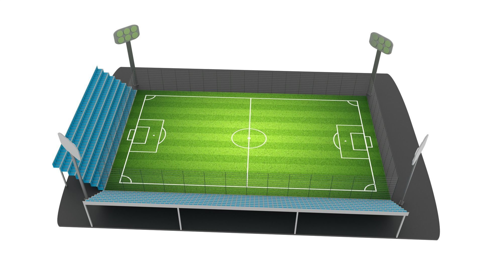 3D model Football Stadium VR / AR / low-poly | CGTrader